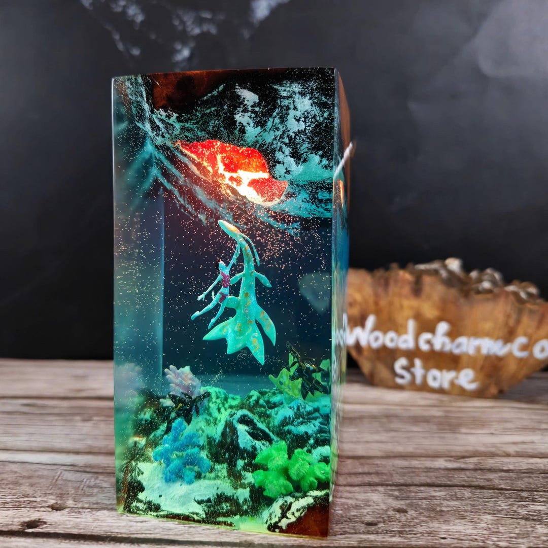 Ocean Night Light, Handmade Night Light, Resin Night Light, Customer ...