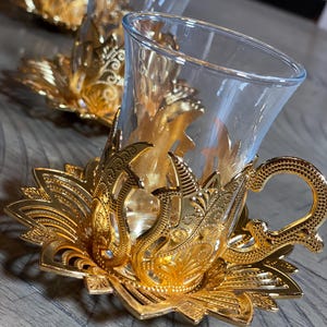 Turkish Tea Glasses Set, Turkish Tea Set, Tea Cups, Tea Glasses, Home ...