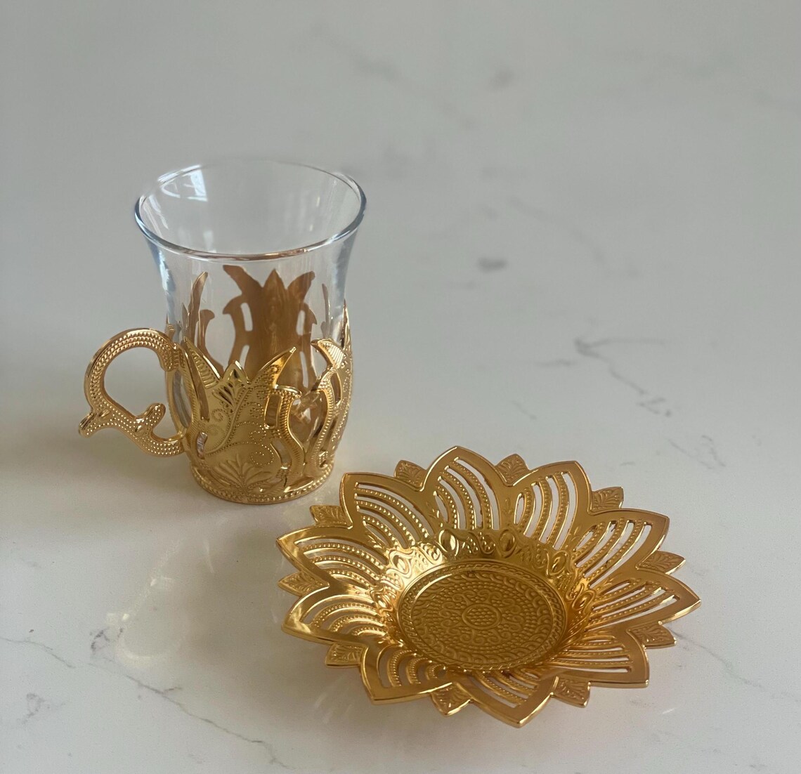 Turkish Tea Glasses Set, Turkish Tea Set, Tea Cups, Tea Glasses, Home ...