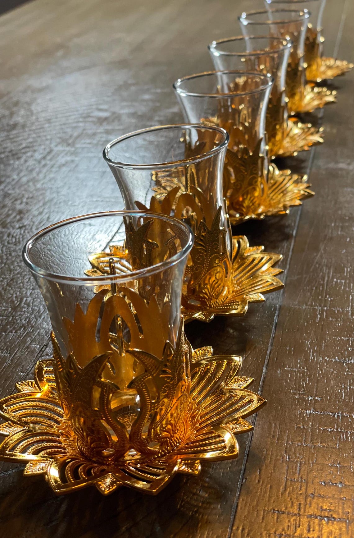 Turkish Tea Glasses Set, Turkish Tea Set, Tea Cups, Tea Glasses, Home ...