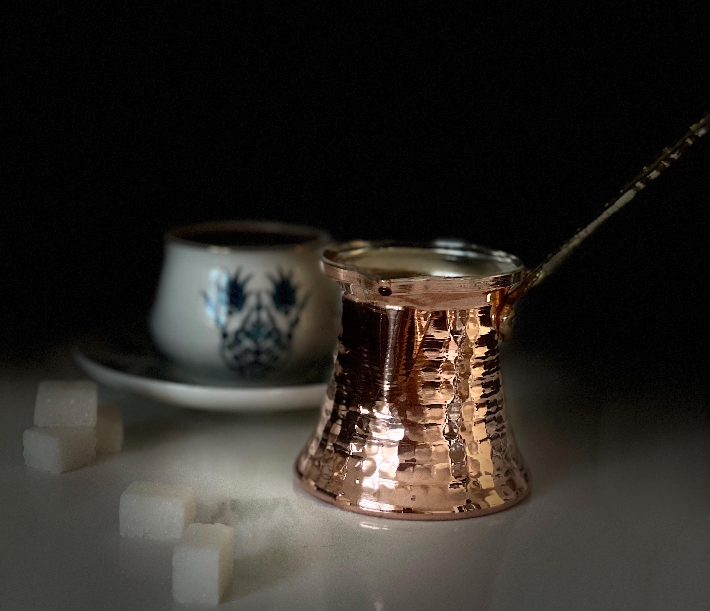 Copper Copper Turkish Greek Arabic Albanian Coffee Pot, Stovetop Copper ...