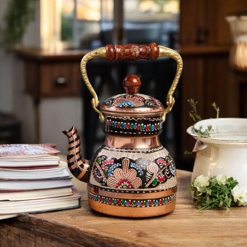 Copper Tea Pot - Etsy