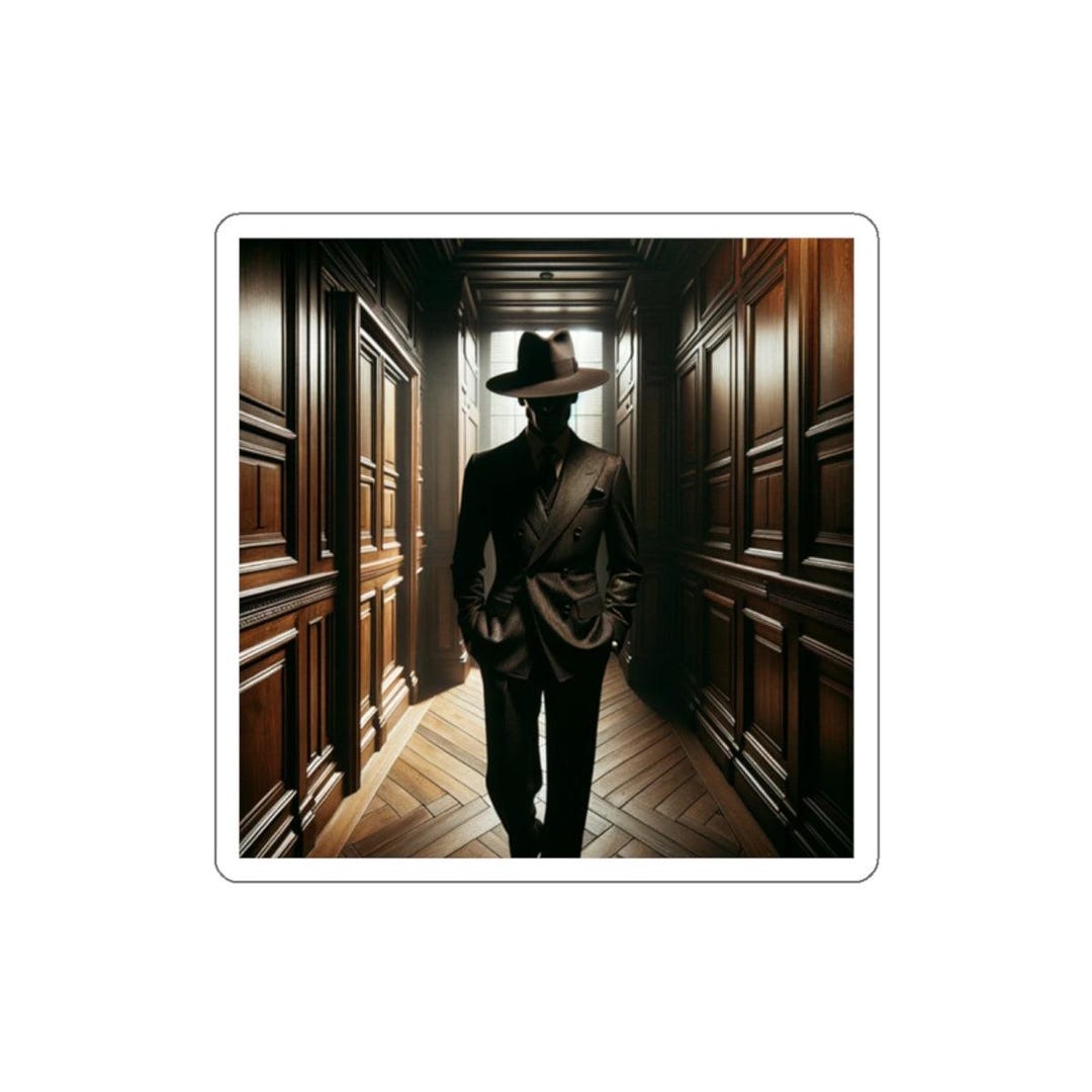 Shadowy Figure Die-cut Stickers - Etsy