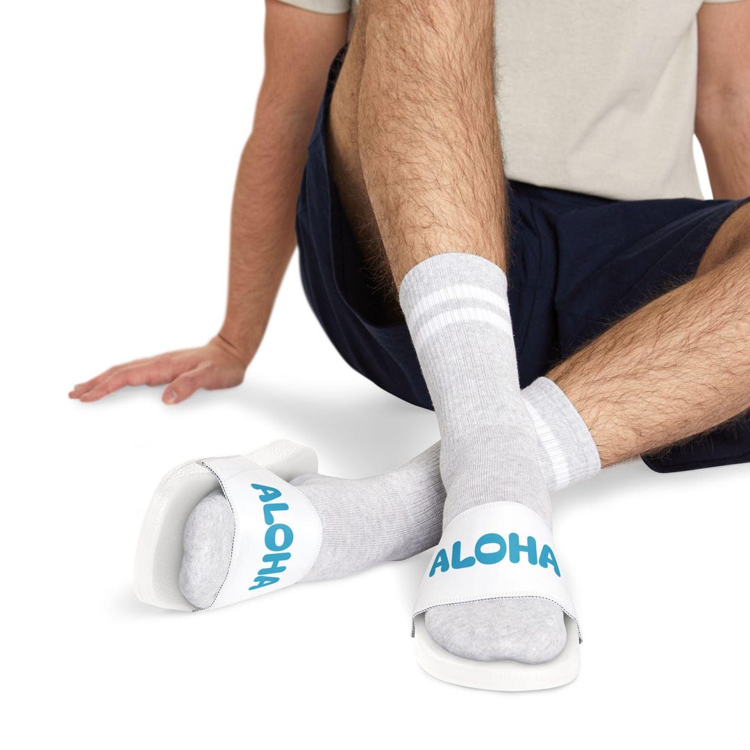 Aloha Blue Men's Removable-strap Sandals - Etsy