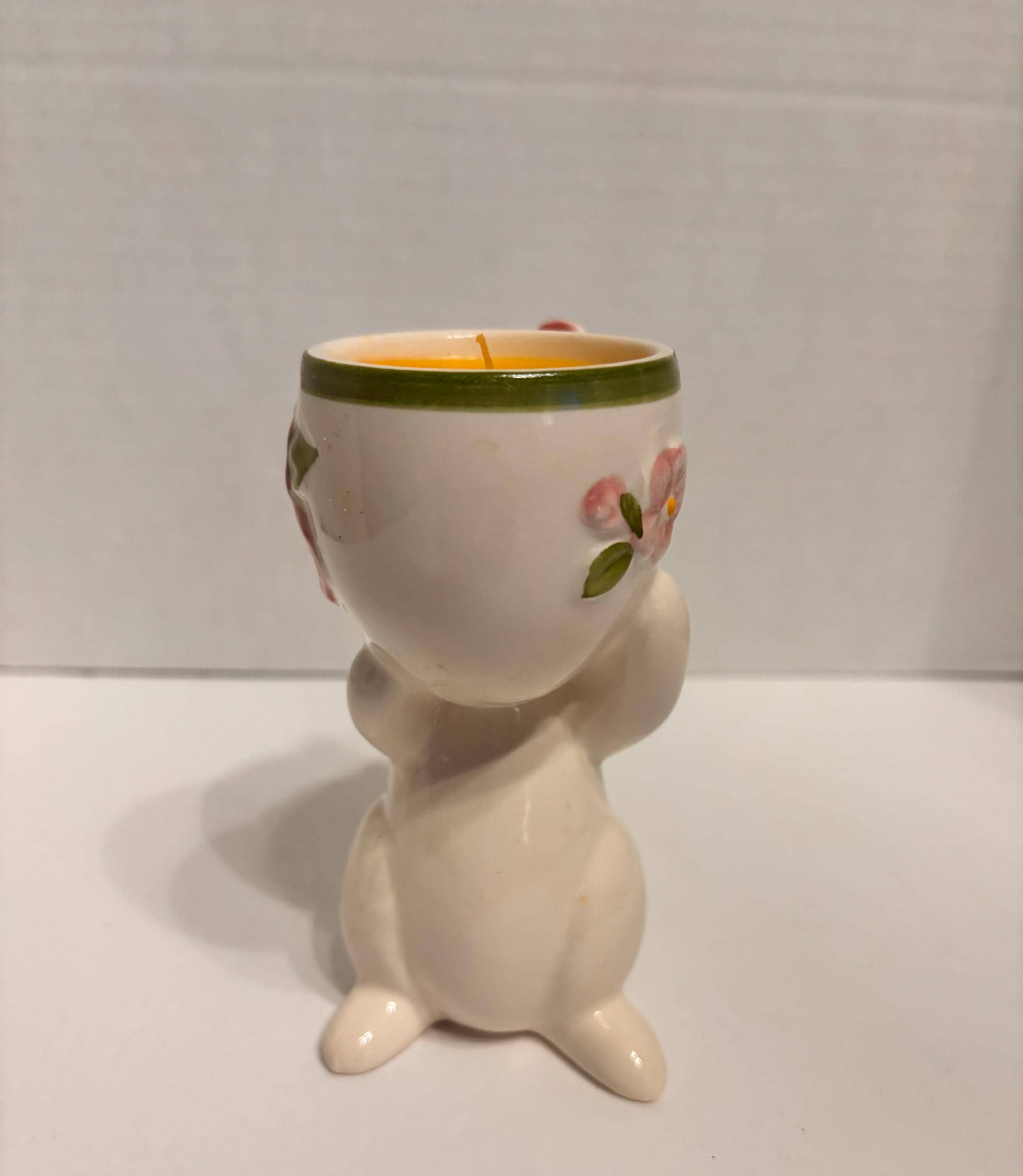 Vintage Avon Sunny Bunny Ceramic Candle Holder - Etsy