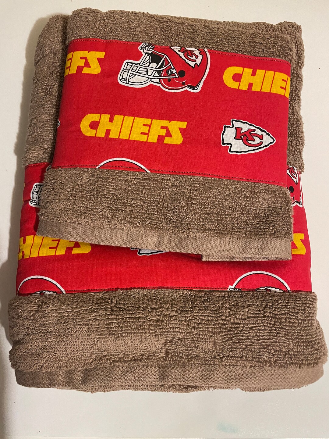 Kansas City Chiefs Team Football Bath Towel Set - Etsy