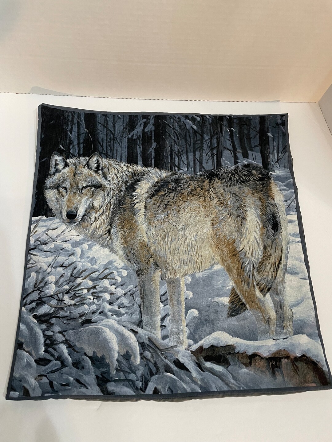 Winter Wolf Pillow Cover - Etsy