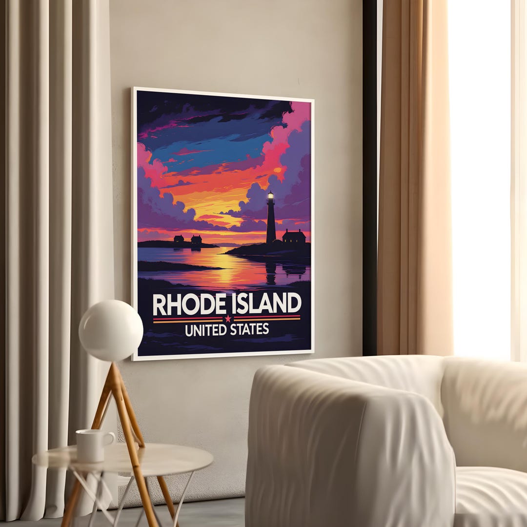Rhode Island Printable Poster, Rhode Island Print, Travel Poster, Rhode ...