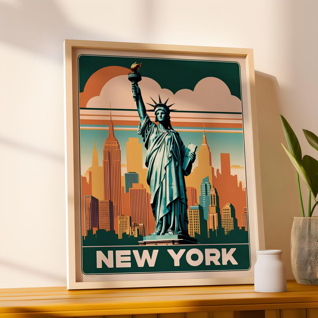 New York City Printable Poster, New York Travel Poster, New York Wall ...