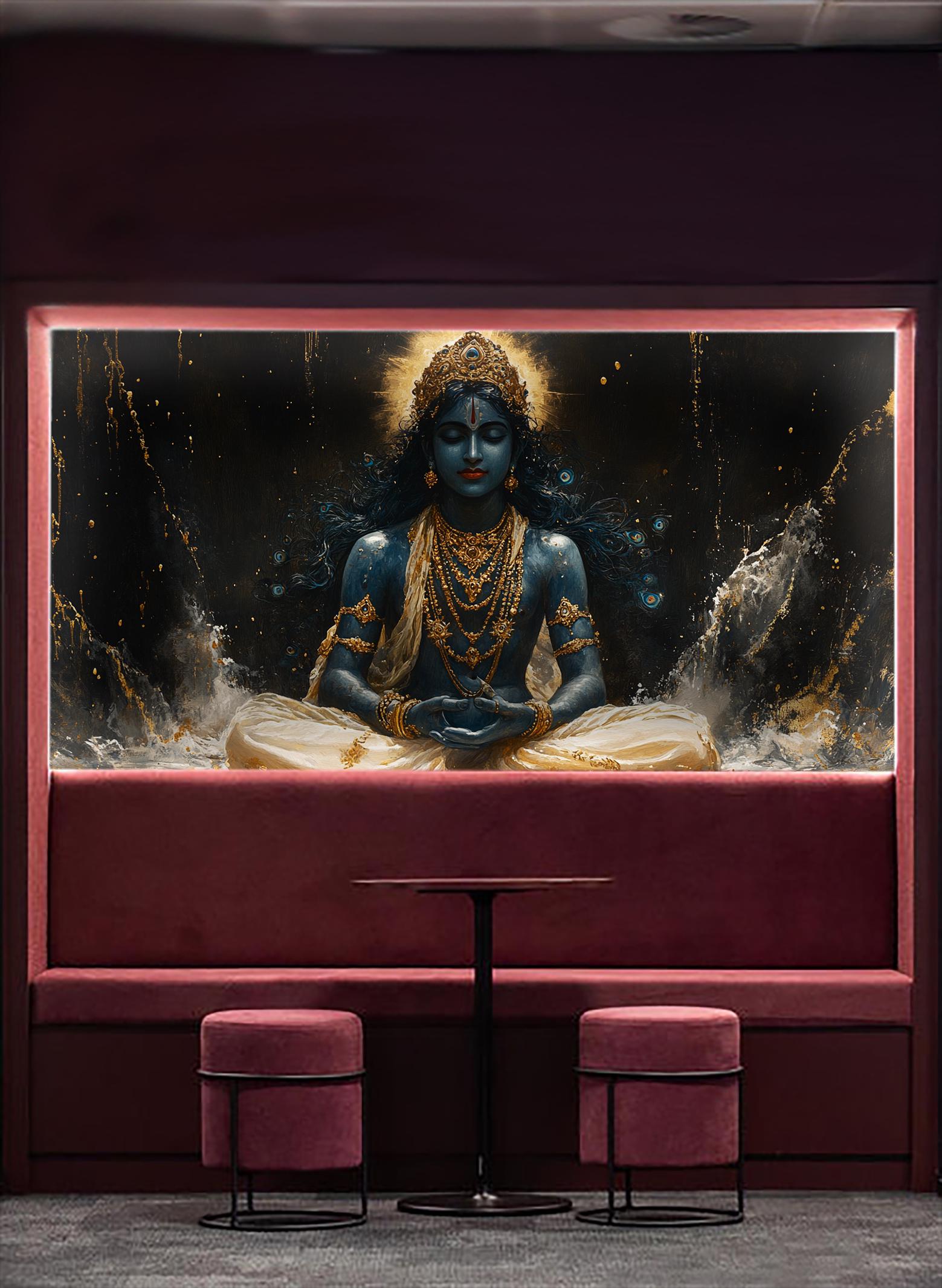 Buddha Wall Mural | Spiritual Wallpaper | Artistic Wall Mural ...