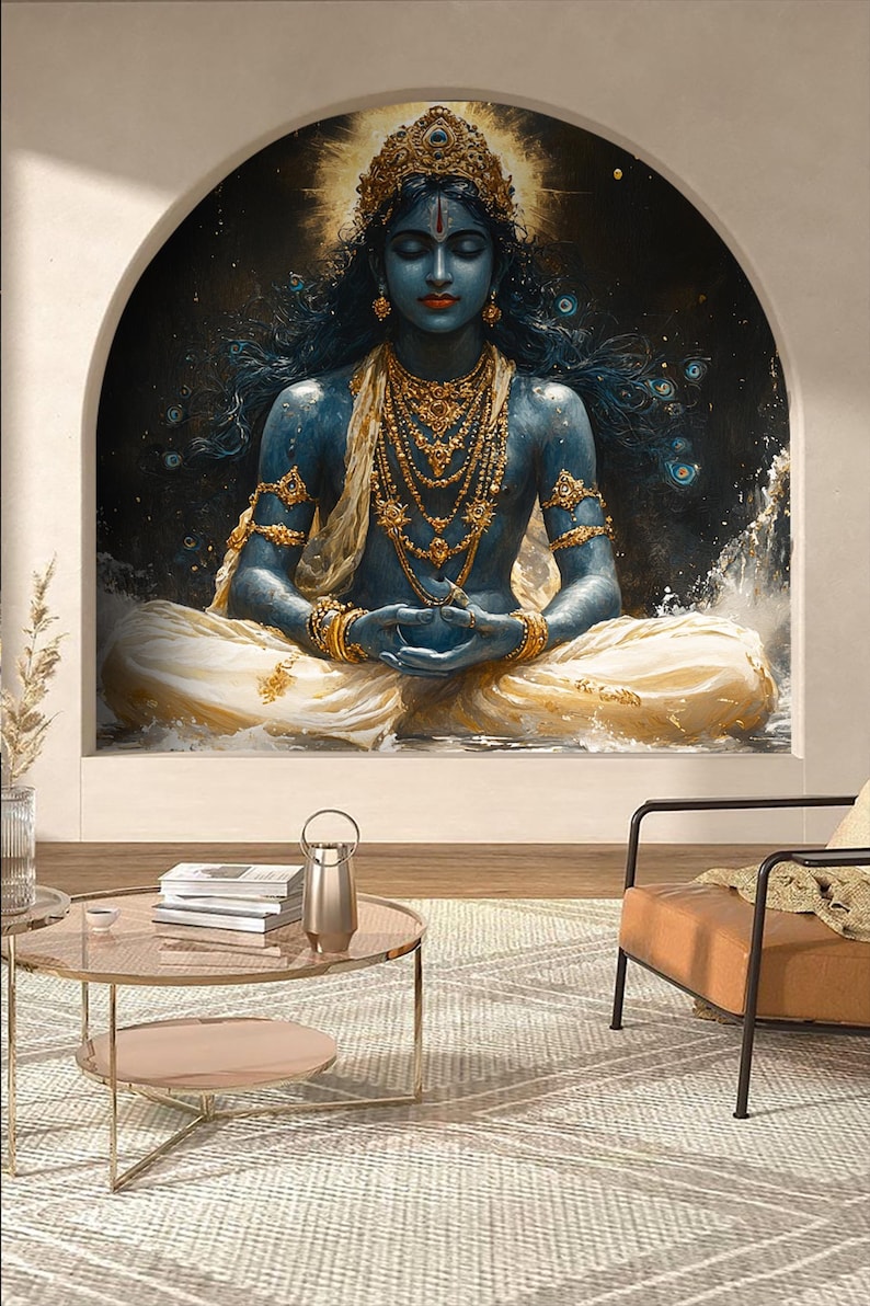 Buddha Wall Mural | Spiritual Wallpaper | Artistic Wall Mural ...