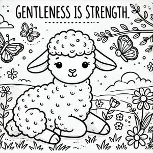 Coloring Book Pages of Motivational Quotes for Children Digital Files 5 ...