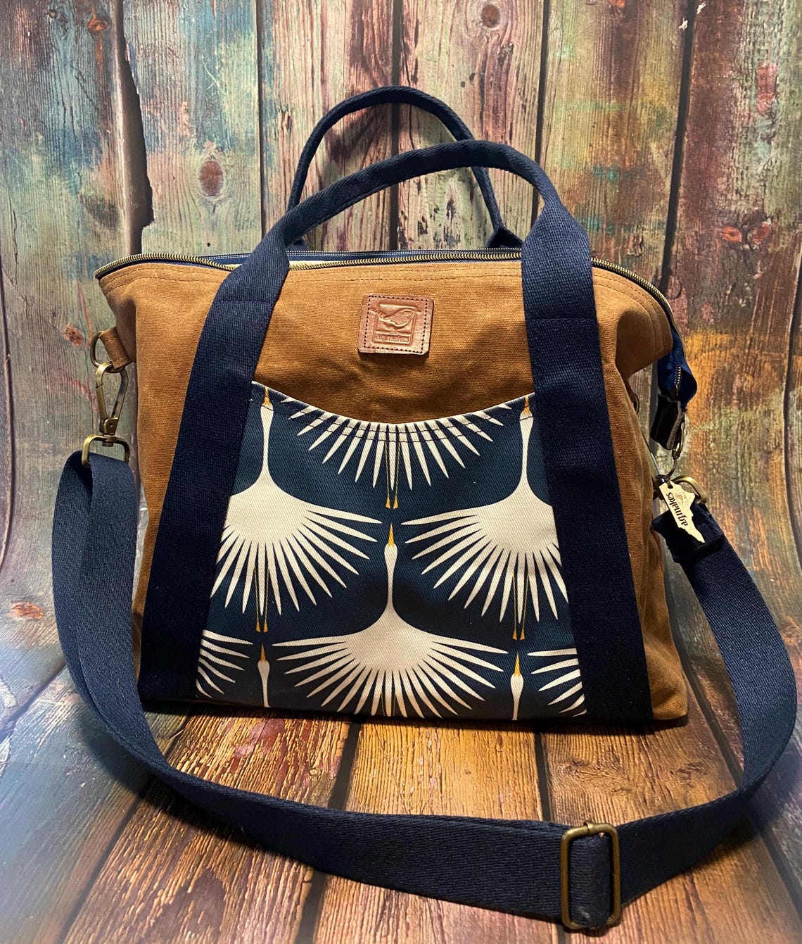 Oxbow Tote Waxed Canvas - Etsy