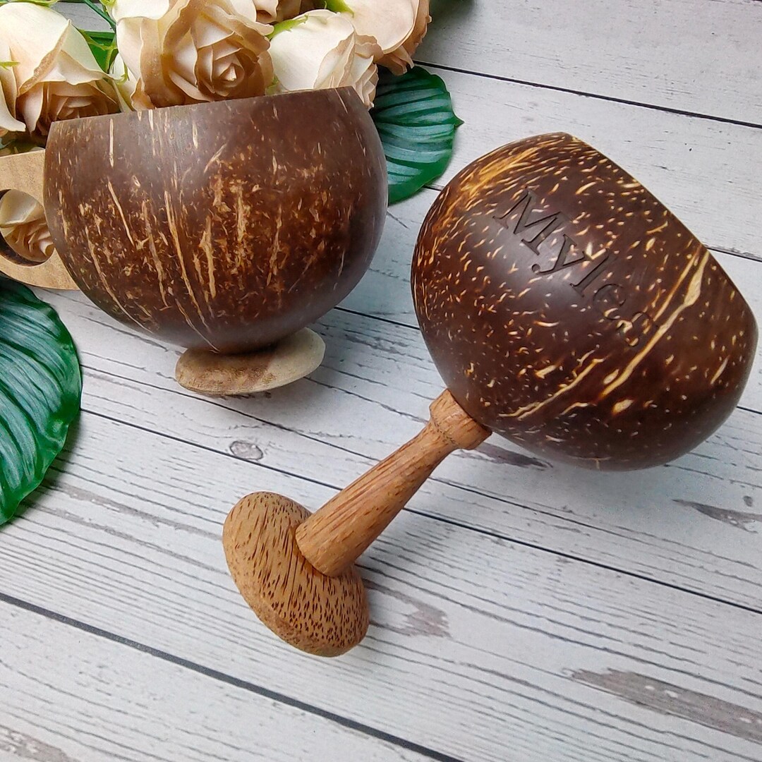 Personalized Coconut Shell Cup,coconut Shell Wine Cup,unique Gift ...