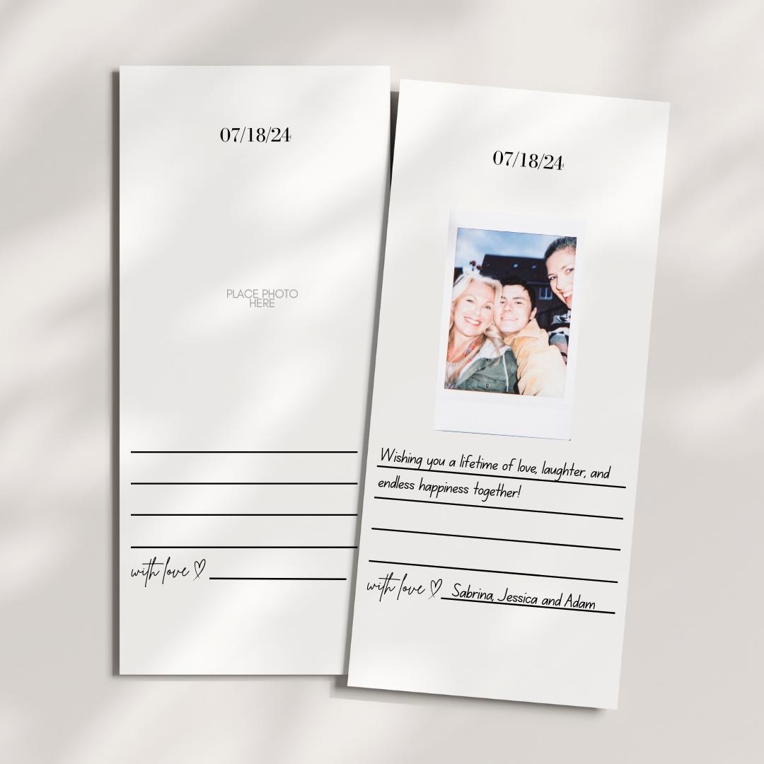 Polaroid Photo Guest Book Wedding Sign Instax Mini Guestbook Wedding Photo Album Custom Polaroid ...