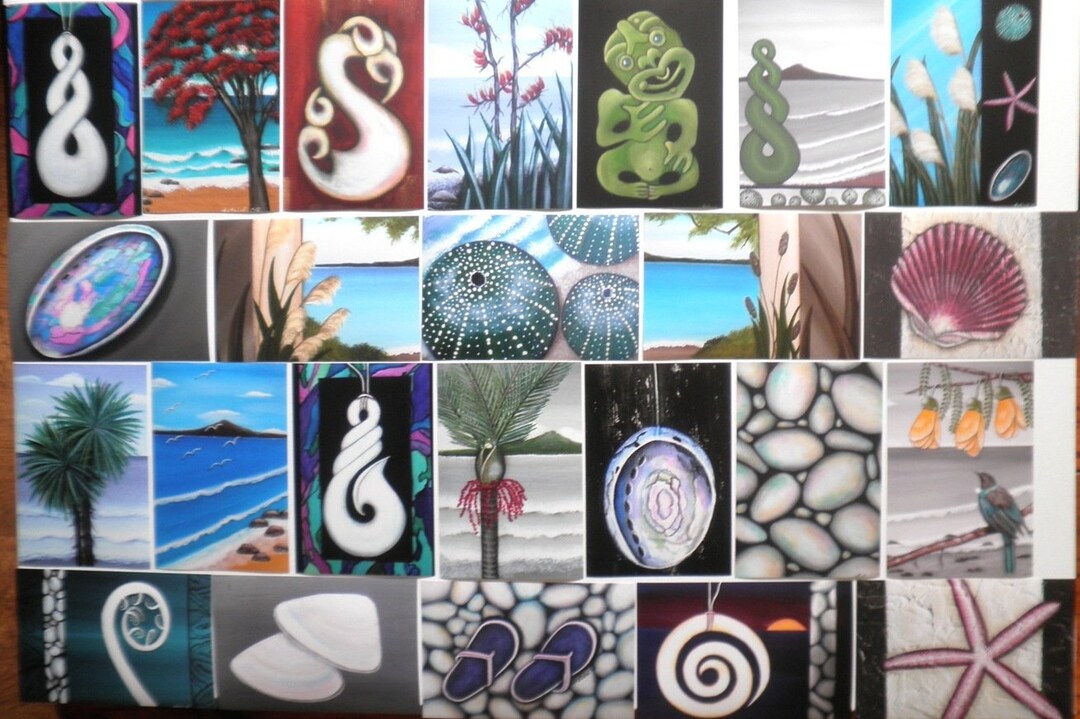 Pikorua, Paua, Pohutukawa, Koru, Maori, Pasifika - 24 Prints of My ...