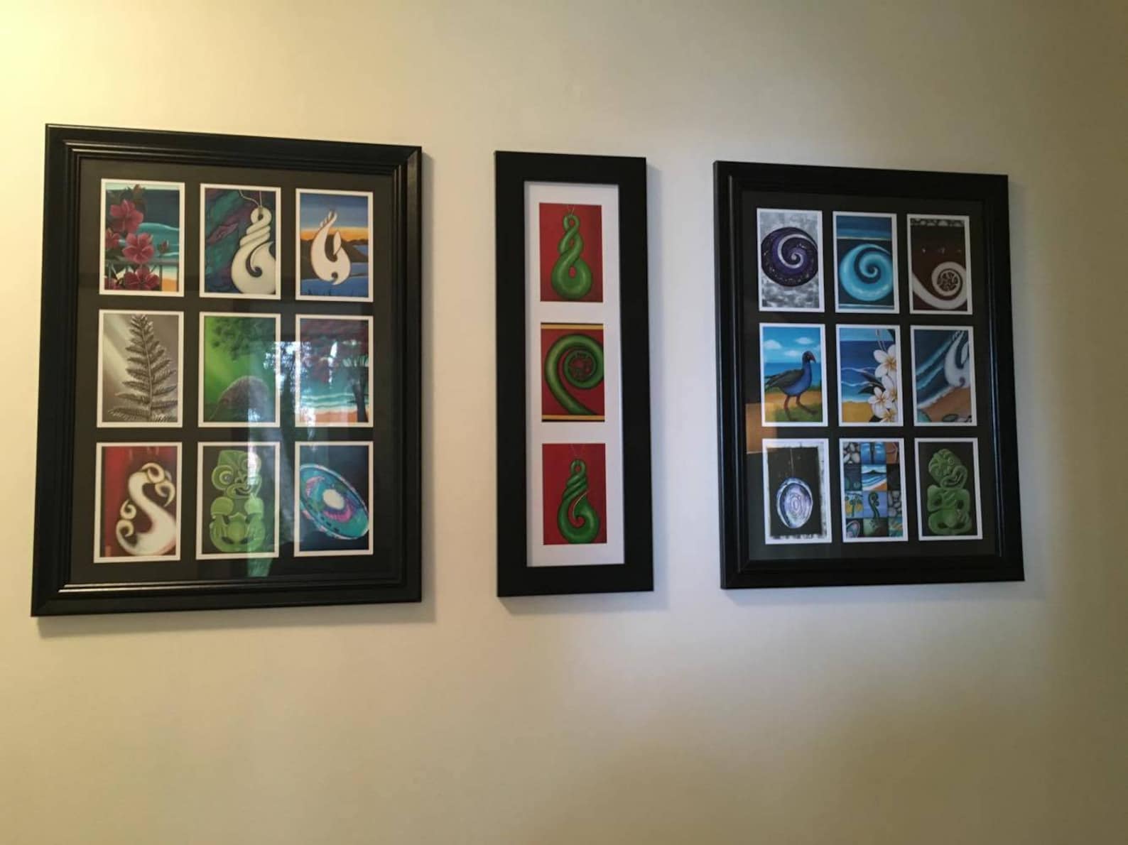 Patu, Paua, Scallop, Kina, Maori Pasifika - 24 Prints of My Original ...