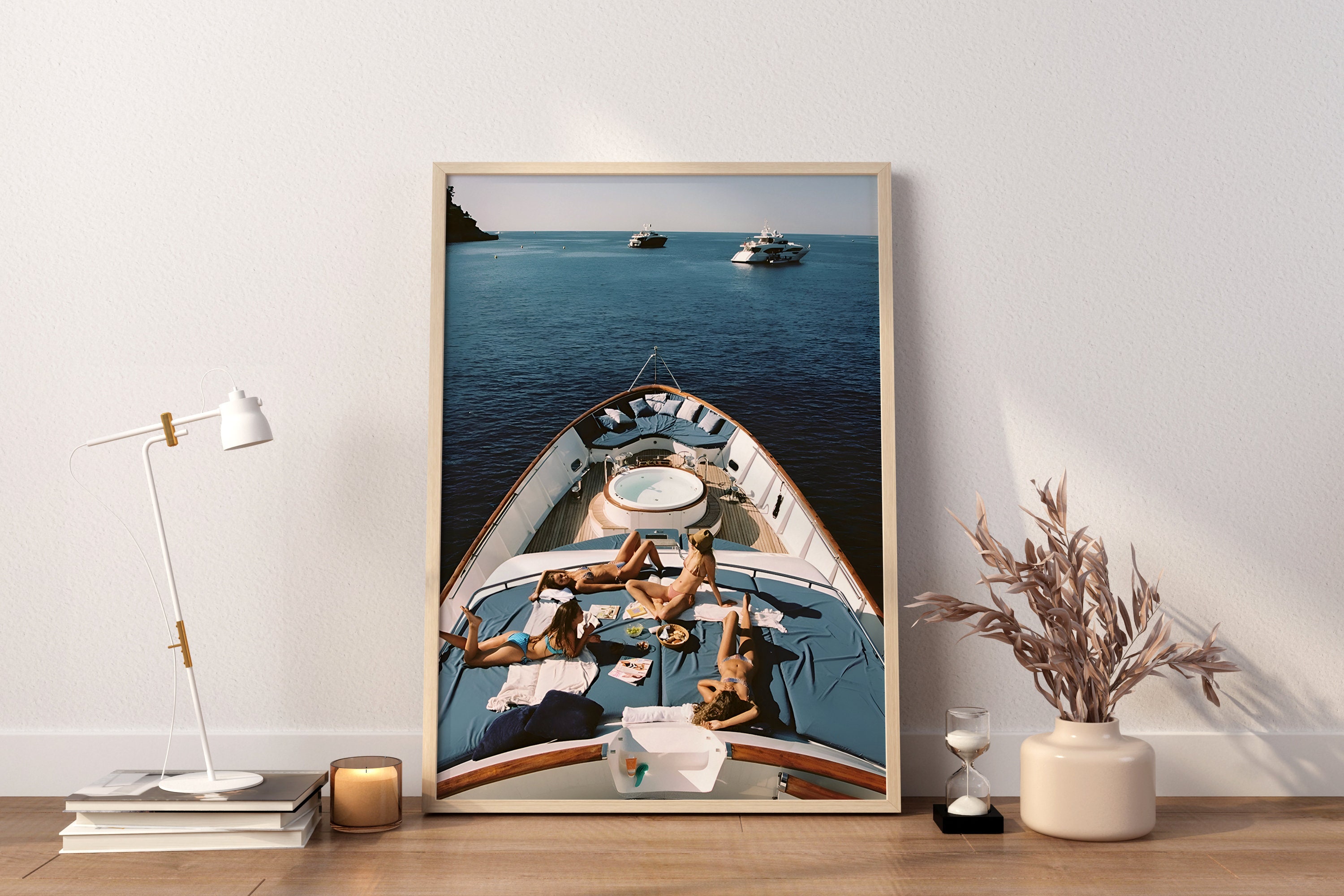 Luxury Yacht Poster, Old Money Aesthetic, Luxurious Boat Print, Sailing ...