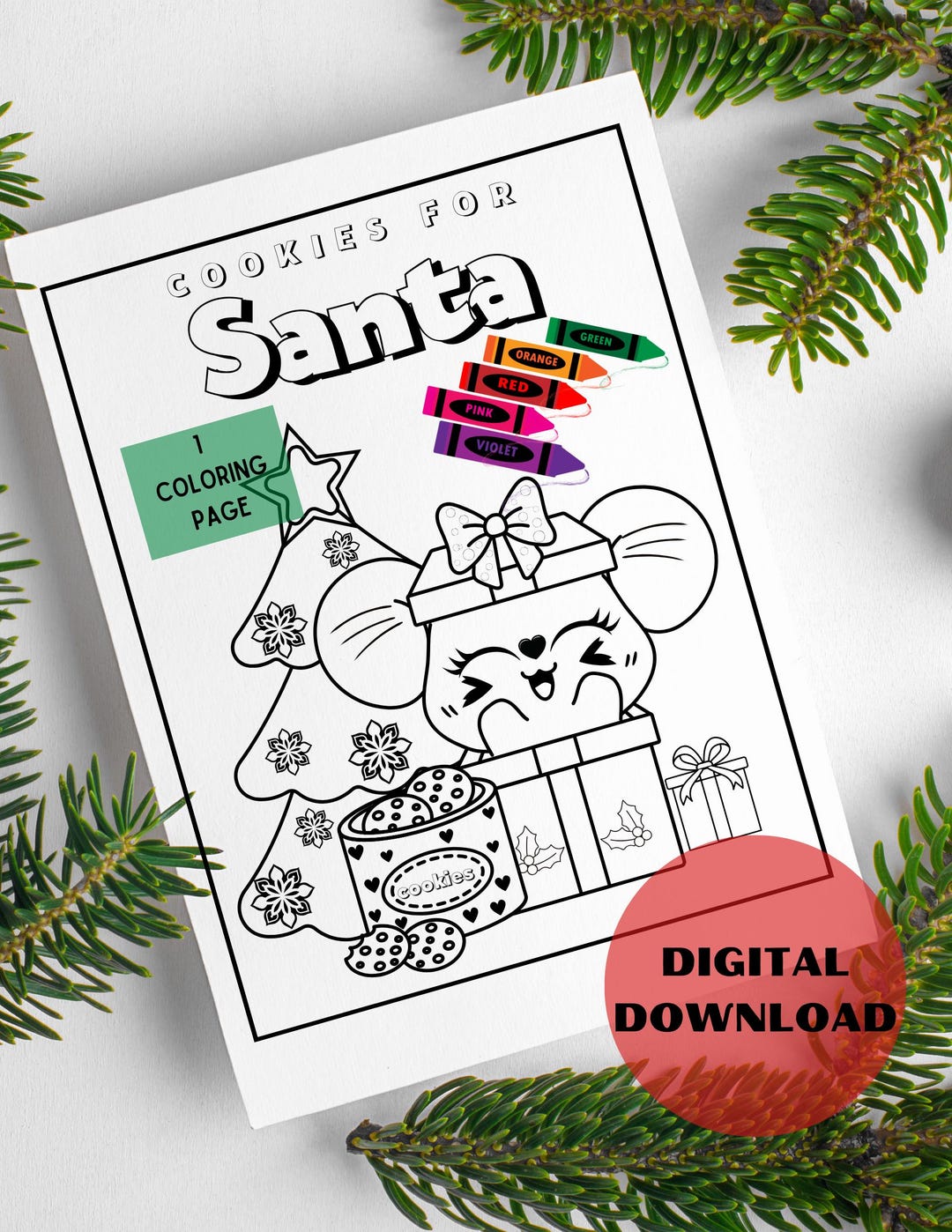 PNG Cookies for Santa Coloring Page, Childrens Coloring, Png Christmas ...