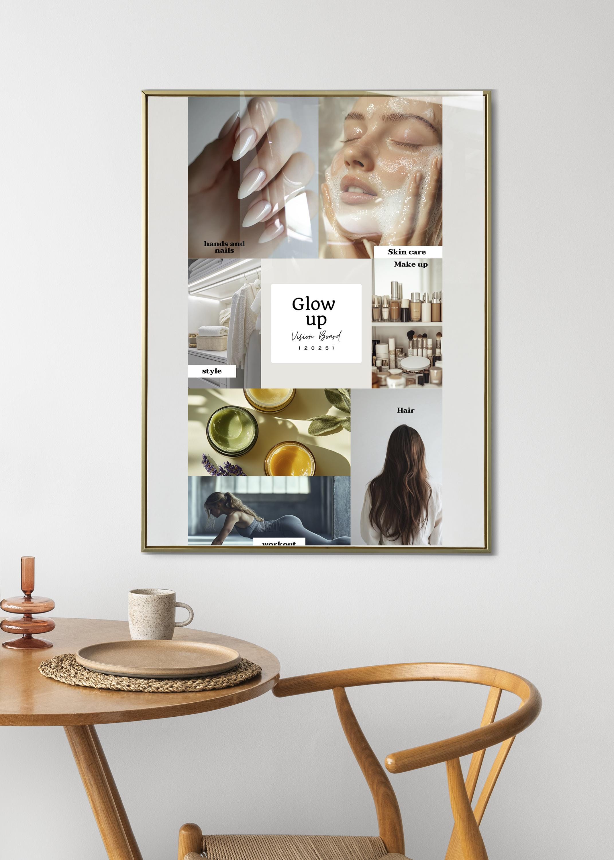 3 Printable Inspiring Vision Boards About LOVE, SUCCESS and GLOWUP - Etsy