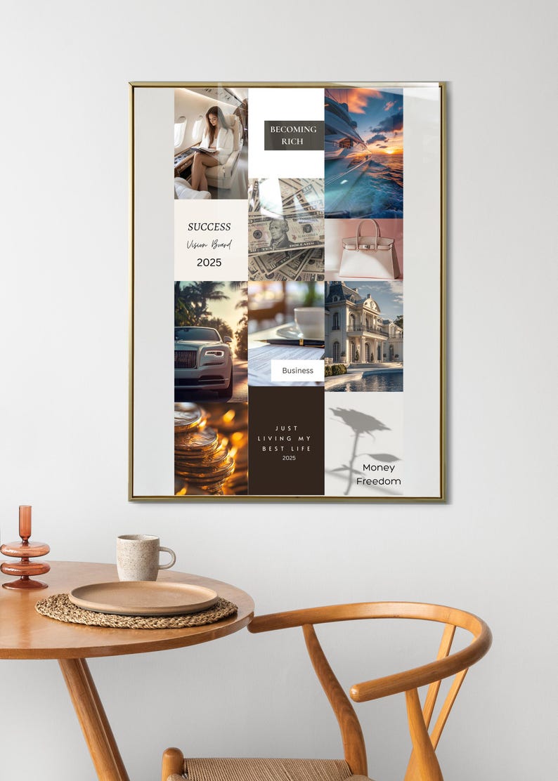 3 Printable Inspiring Vision Boards About LOVE, SUCCESS and GLOWUP - Etsy