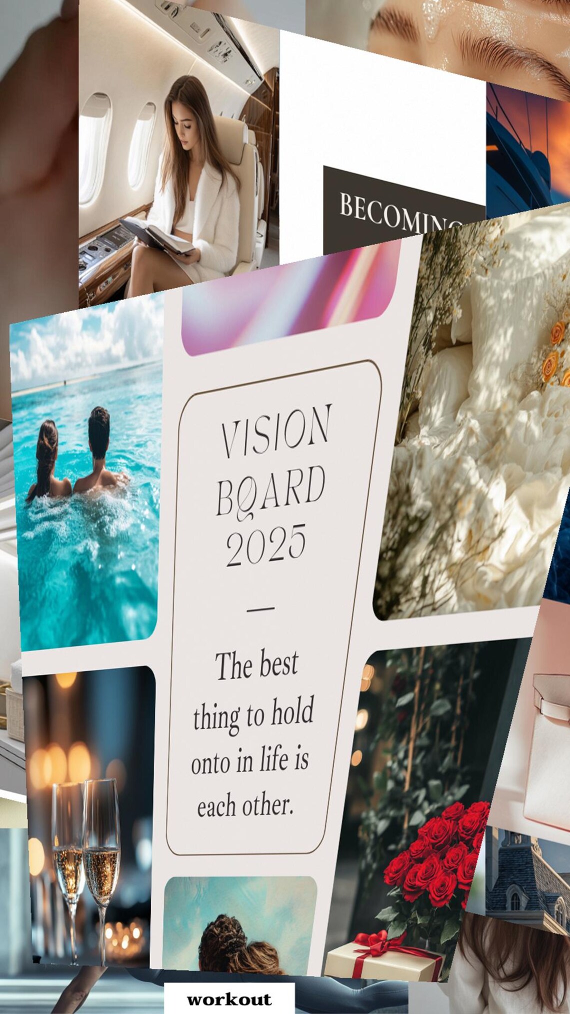 3 Printable Inspiring Vision Boards About LOVE, SUCCESS and GLOWUP - Etsy