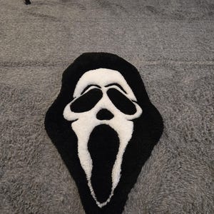 Ghost Face Tufted Decorative Rug Horror Movie Icon - Etsy