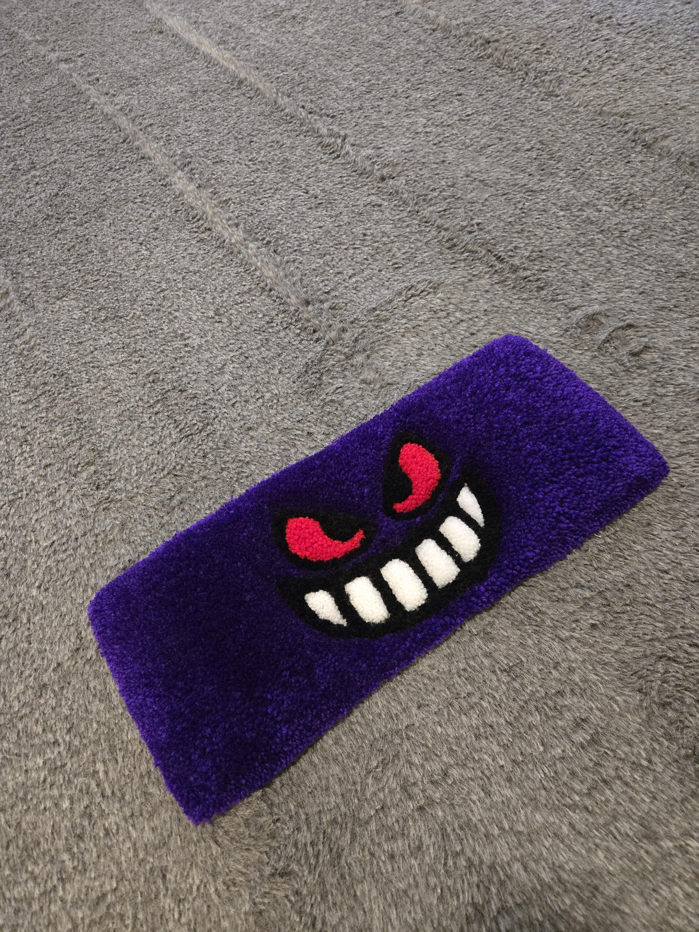 Tufted Keyboard Gengar Purple Character Decorative Rug - Etsy