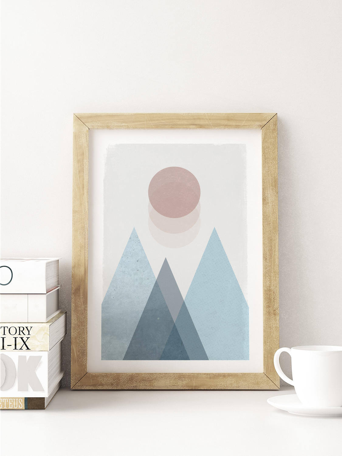 SOFT LANDSCAPE // Poster, Abstract art, 12X18, minimalist art print ...