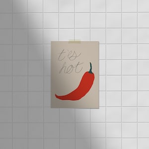 T'ES HOT // Abstract Poster, 8x10, 12x16, 18x24, Minimalist Art Print ...