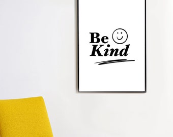 Be Kind Poster - Etsy
