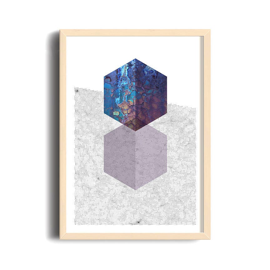 ROUGH DIAMONDS // poster, Abstract art, 18x24, minimalist art print ...