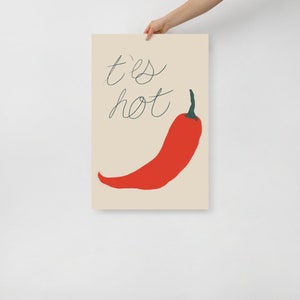 T'ES HOT // Abstract Poster, 8x10, 12x16, 18x24, Minimalist Art Print ...