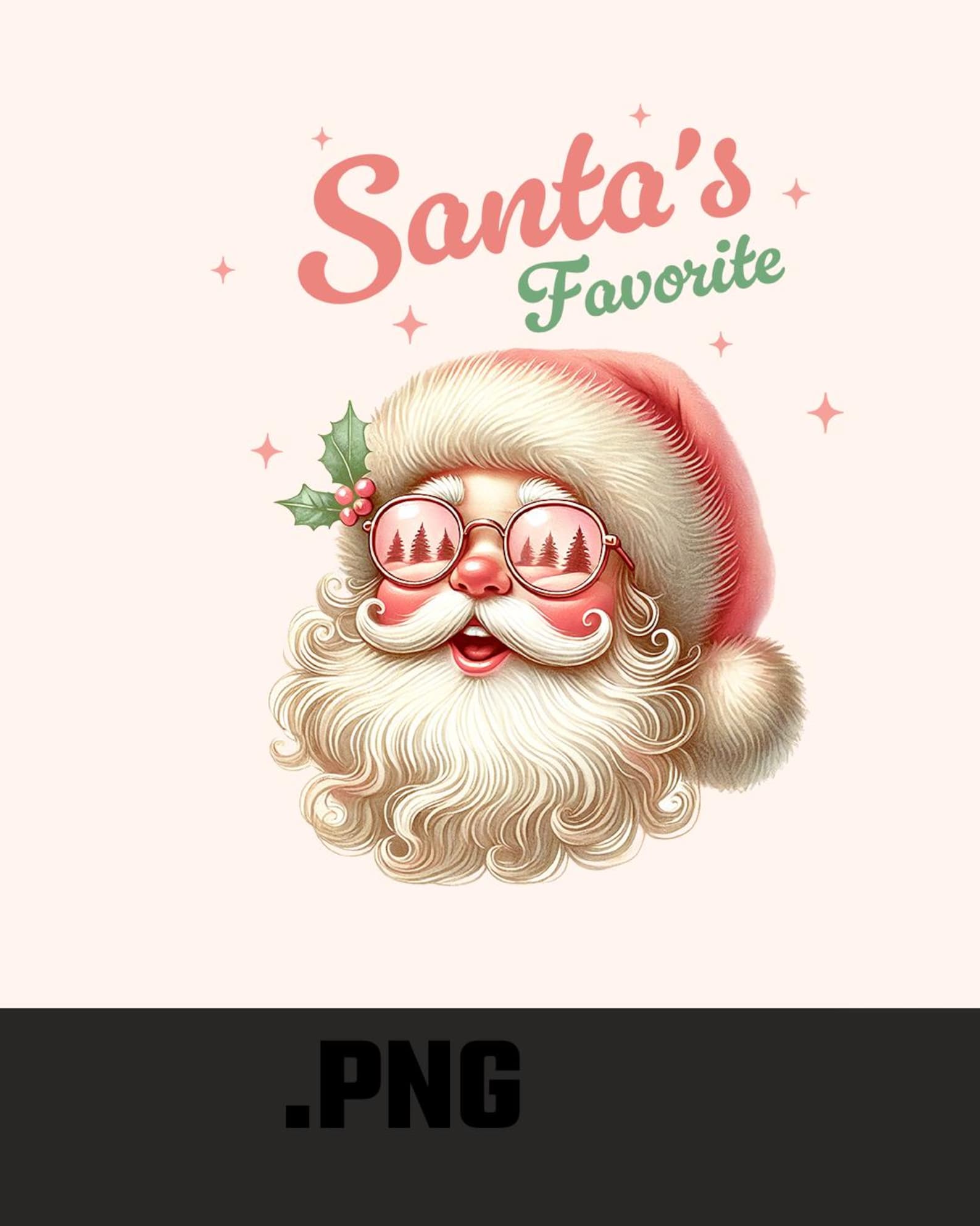 10 Vintage Santa PNG Clipart Bundle, Christmas Vintage Clipart ...