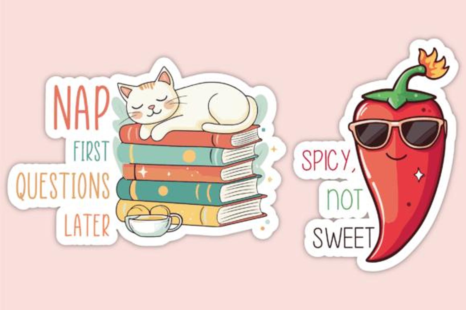 Funny Quotes Stickers Motivational Mental Health PNG Bundle Inspiration ...