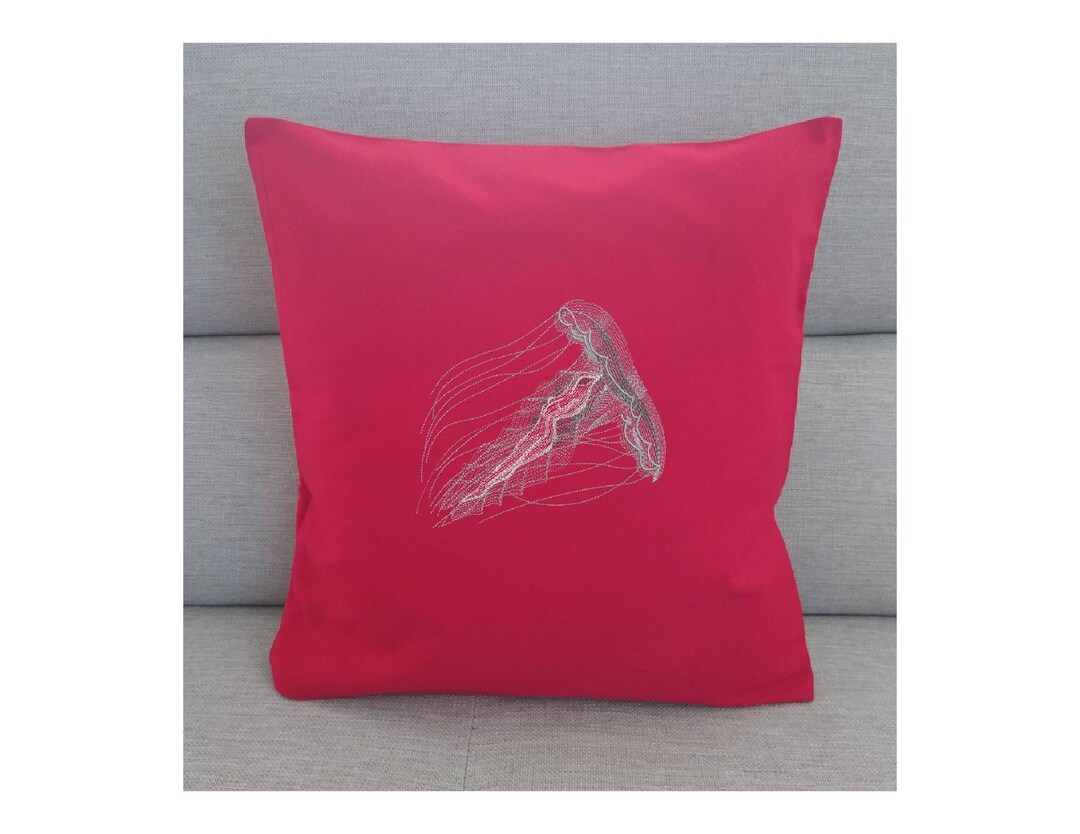 40x40 Red Pillowcase With Embroidery Twill Cotton Pillowcase Pillow ...