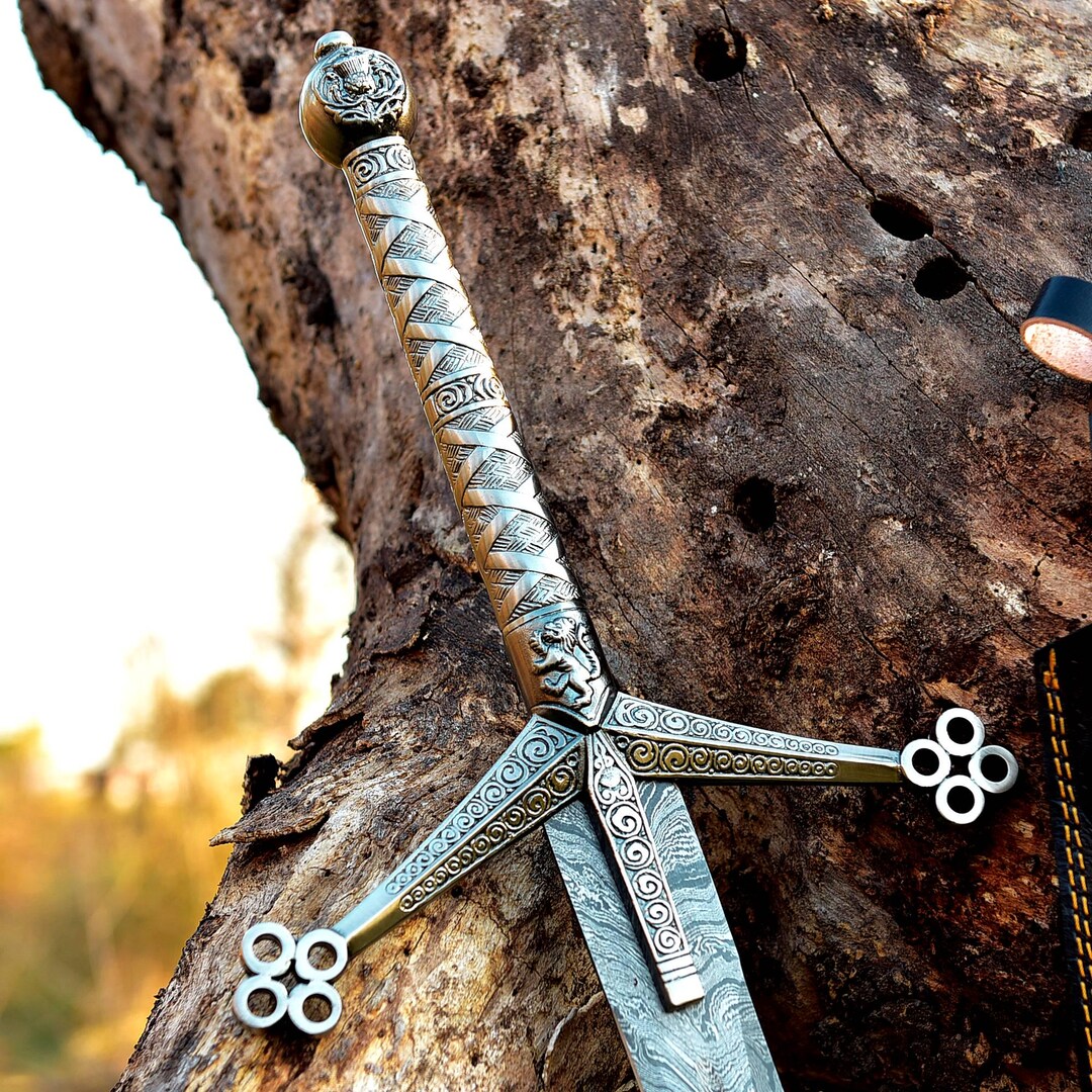 Viking Sword, Damascus Sword, Scottish Claymore Sword, Real Sword for ...