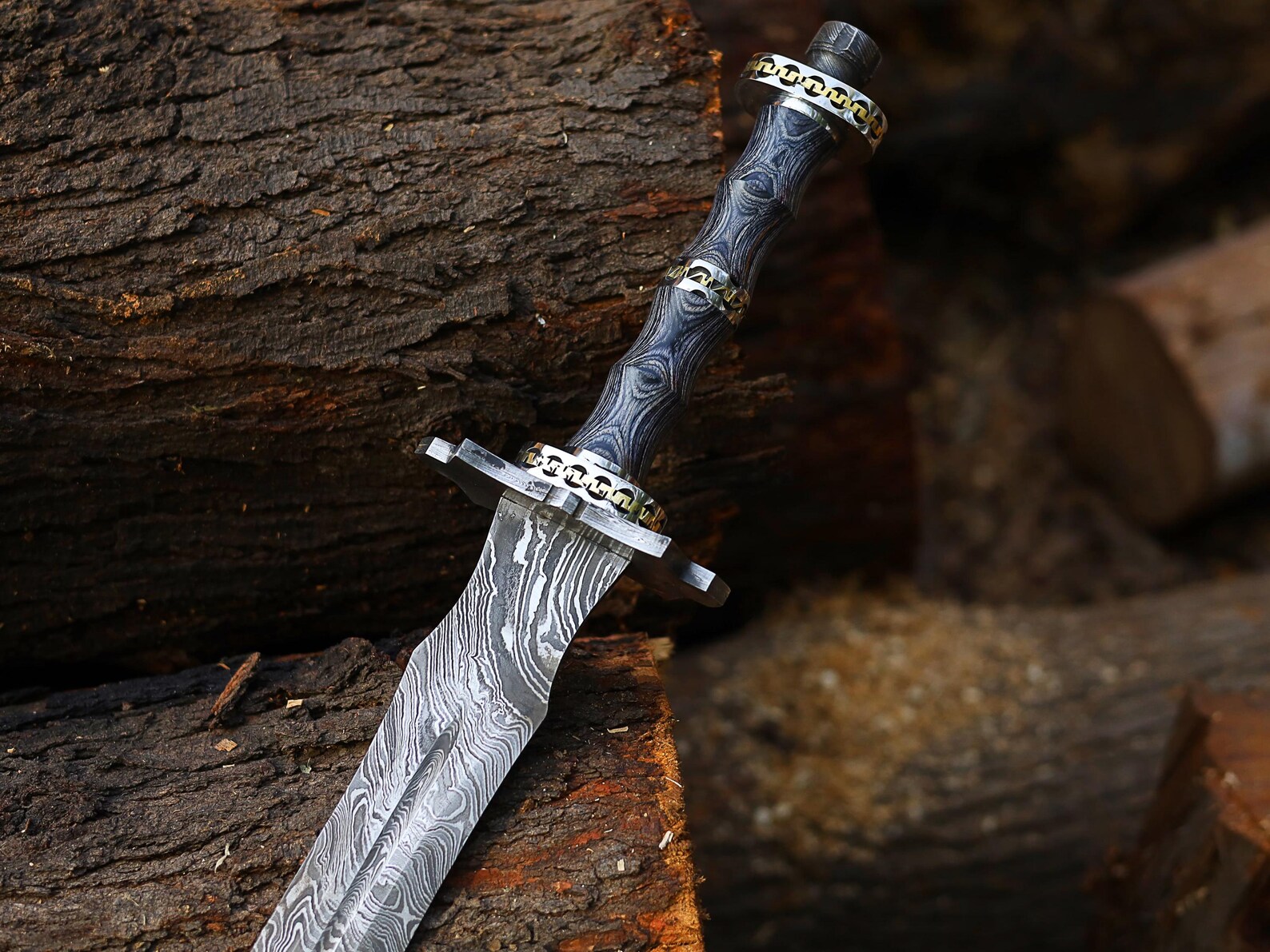 Damascus Sword | Viking Sword | Handmade Medieval Sword | Roman Sword ...