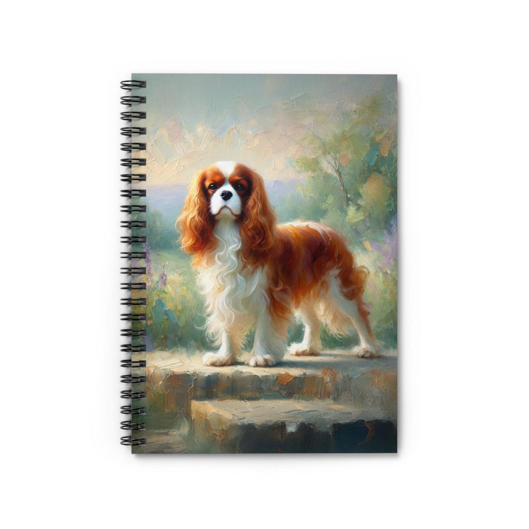 Cavalier King Charles Spaniel Impressionist Spiral Notebook - Perfect ...