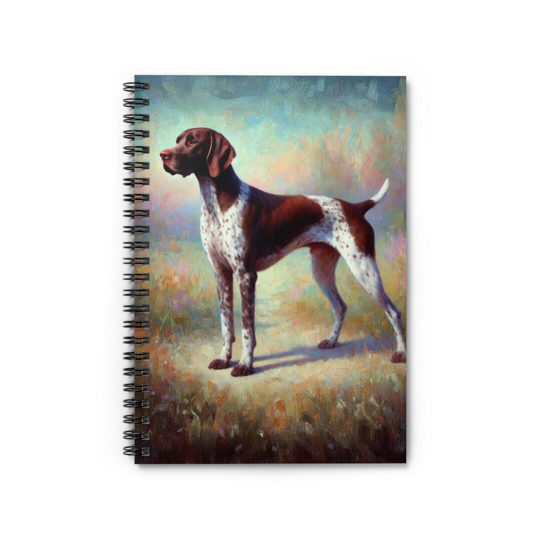 German Shorthaired Pointer Dog Impressionist Spiral Notebook - Perfect ...