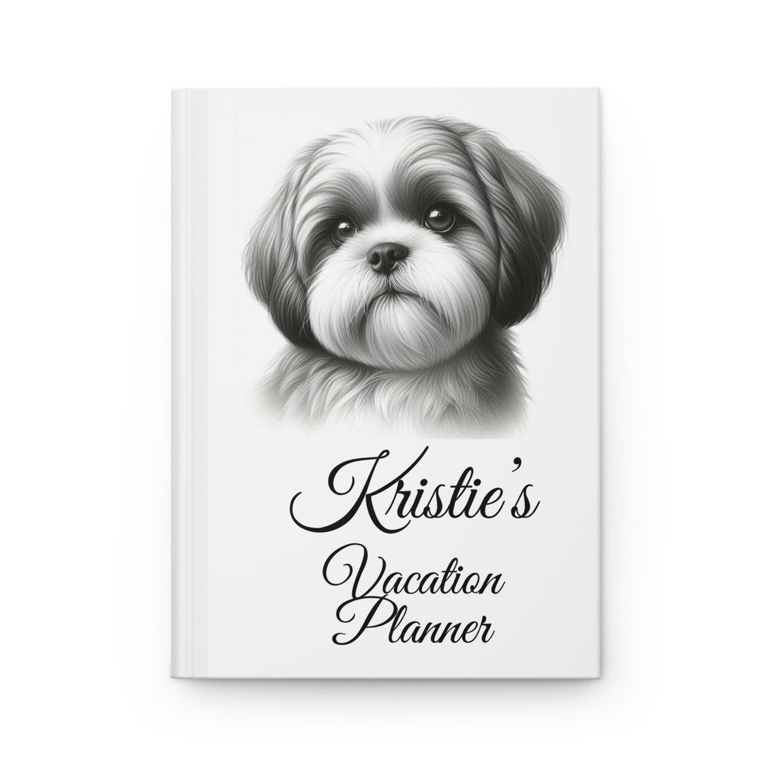 Shih Tzu Dog Completely Customizable Hardcover Journal Matte Cute ...