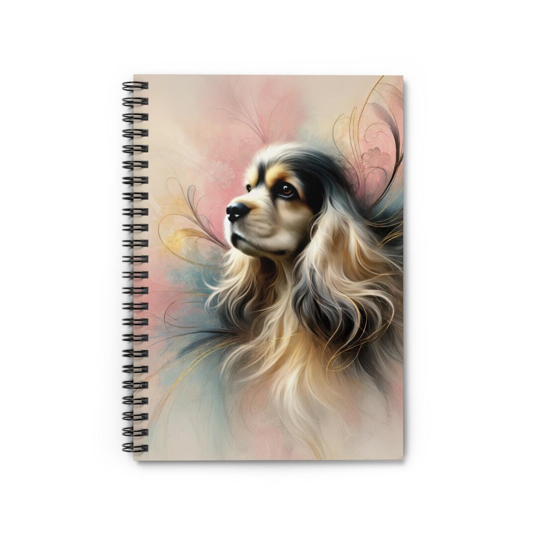 Cocker Spaniel Dog Spiral Notebook - Perfect Thoughtful Artistic Dog ...