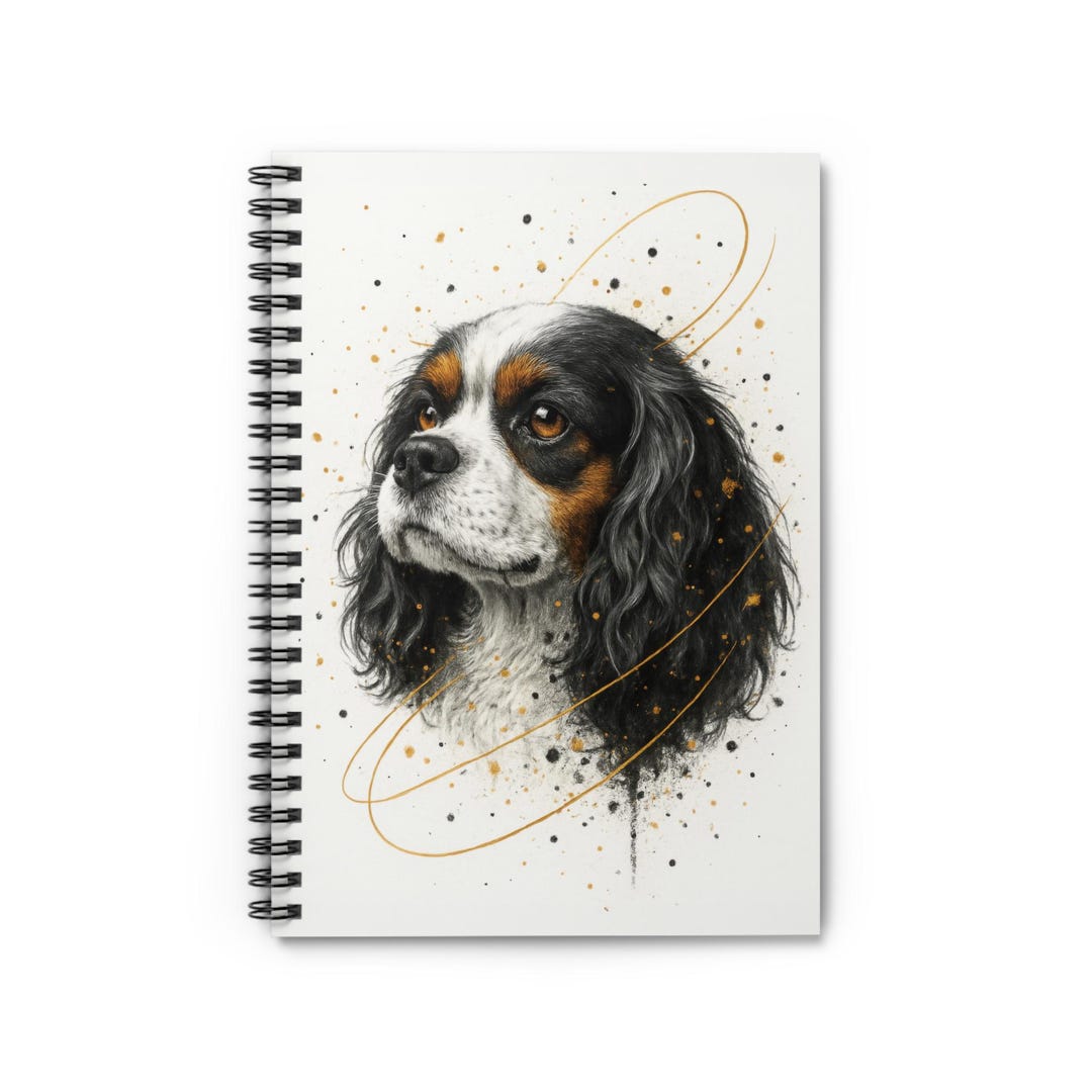 Cavalier King Charles Spaniel Portrait Spiral Notebook - Perfect for ...