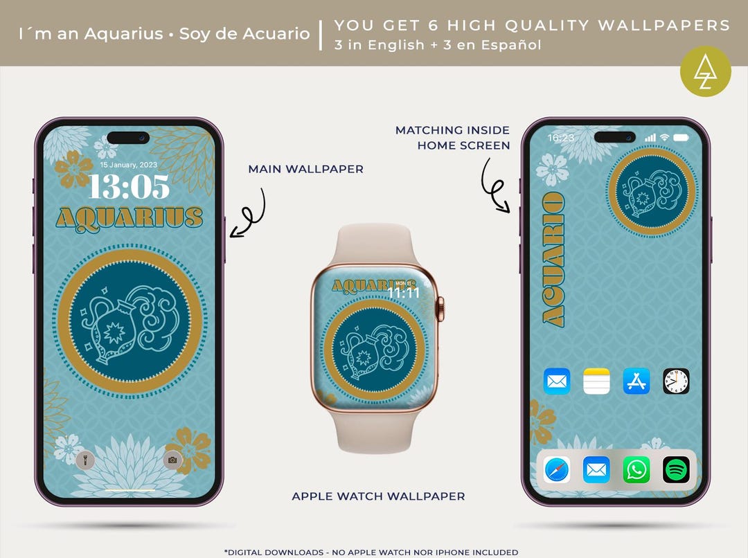 AQUARIUS - Wallpaper for Android and iPhone Inspired by the Zodiac Sign ...