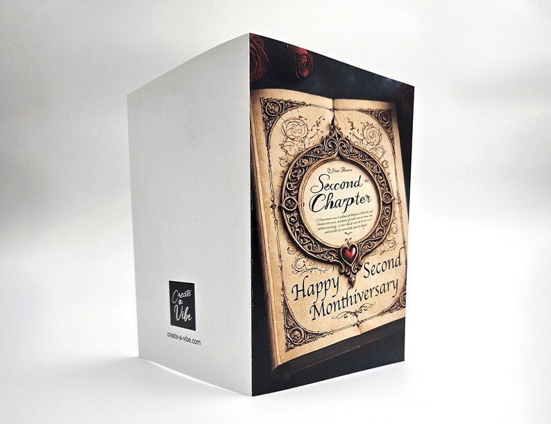 2nd Month Anniversary Card, Happy 2nd Monthiversary, Monthly ...