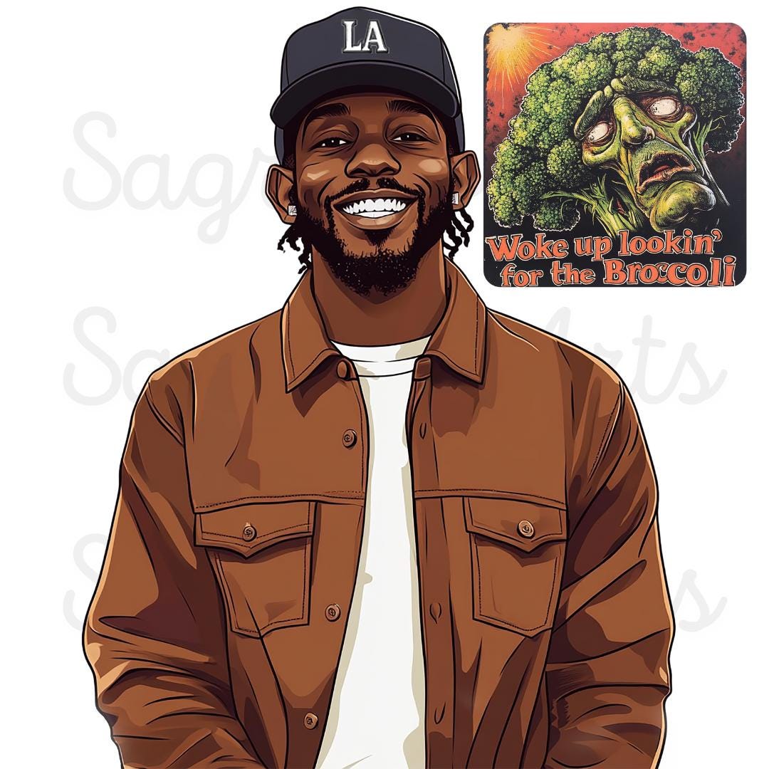Kendrick Lamar Png, Broccoli, Good Morning, Woke up Looking for the ...