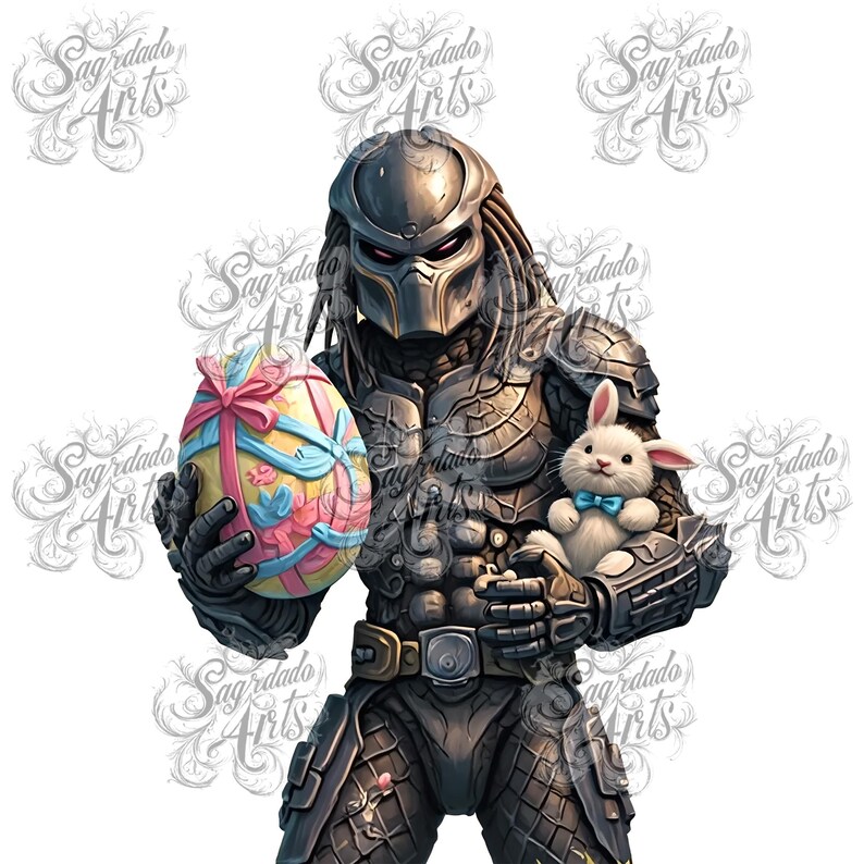 Predator Easter PNG Clipart, Sci-fi Easter Egg Design (digital Download ...