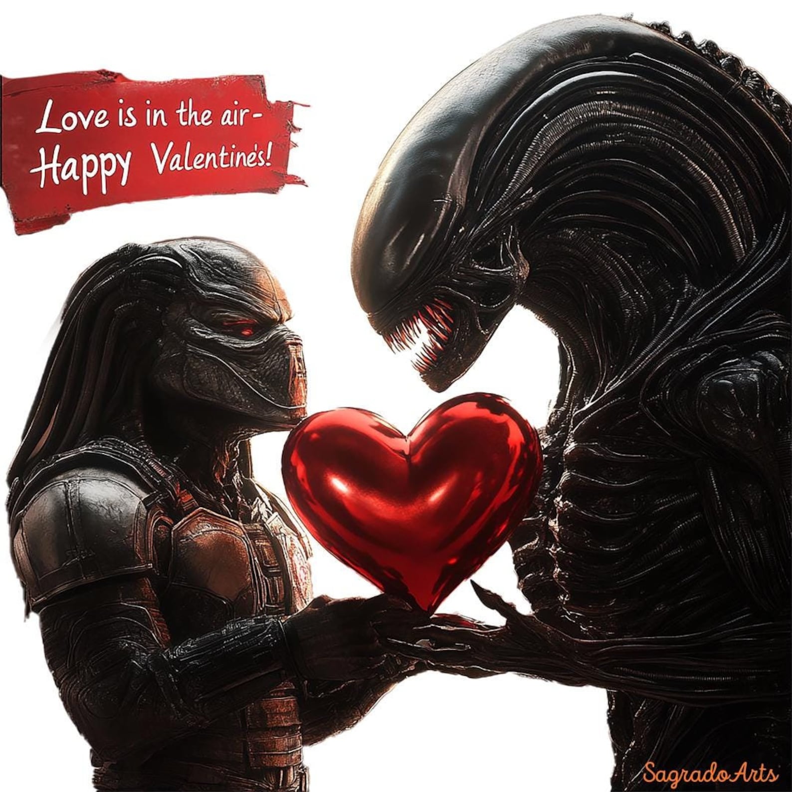 Valentine Png Alien Vs Predator Predator Valentine Alien Valentine ...
