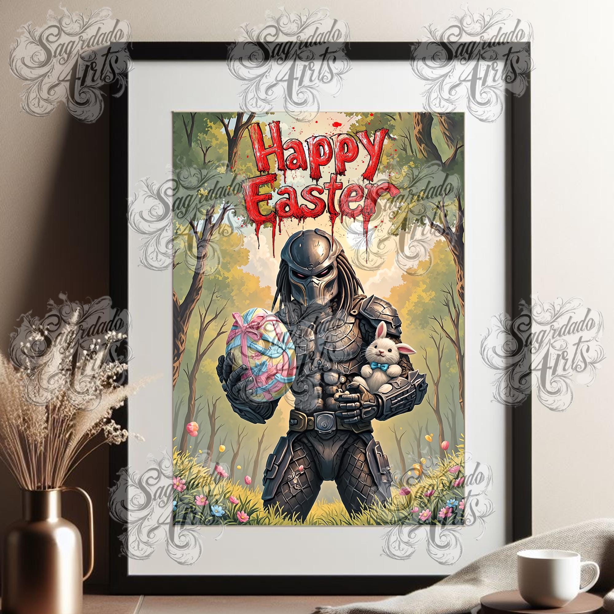 Predator Easter PNG Clipart, Sci-fi Easter Egg Design (digital Download ...