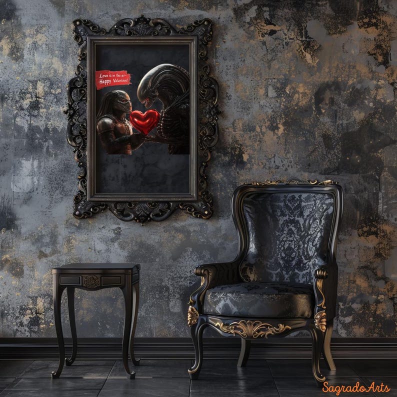 Valentine Png Alien Vs Predator Predator Valentine Alien Valentine ...